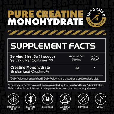 Instantized Creatine | 100% Soluble Creatine Monohydrate – Gains in Bulk