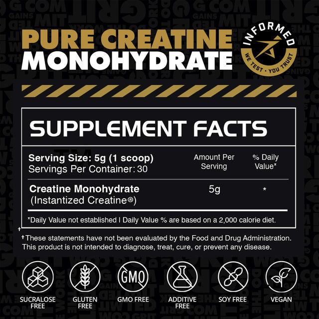 Instantized Creatine | 100% Soluble Creatine Monohydrate – Gains in Bulk