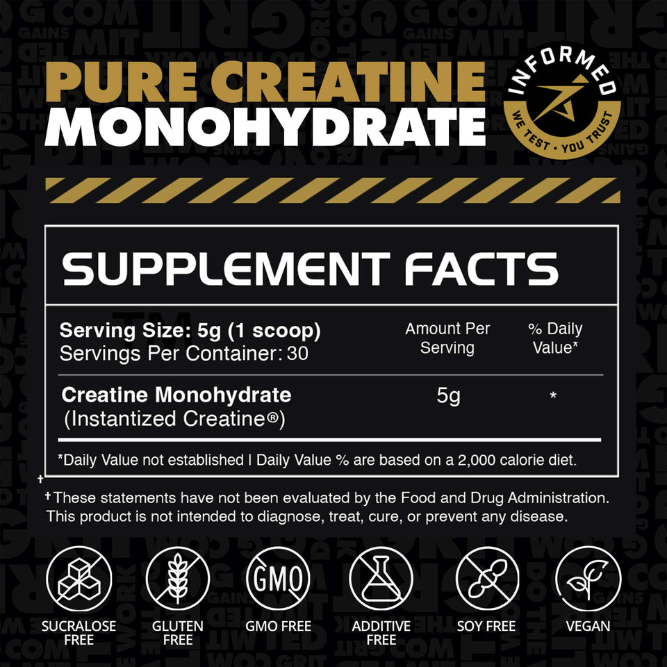 Instantized Creatine | 100% Soluble Creatine Monohydrate – Gains in Bulk