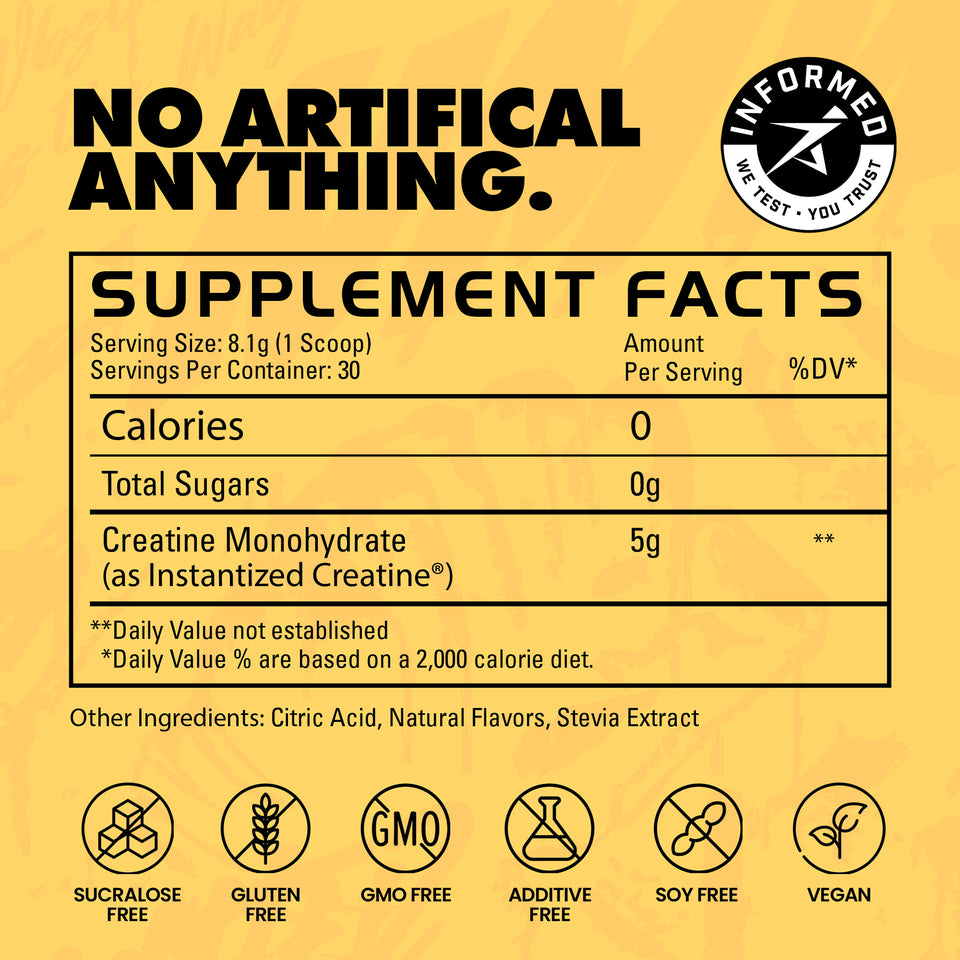 Instantized Creatine® - Sweet Lemonade – Gains in Bulk